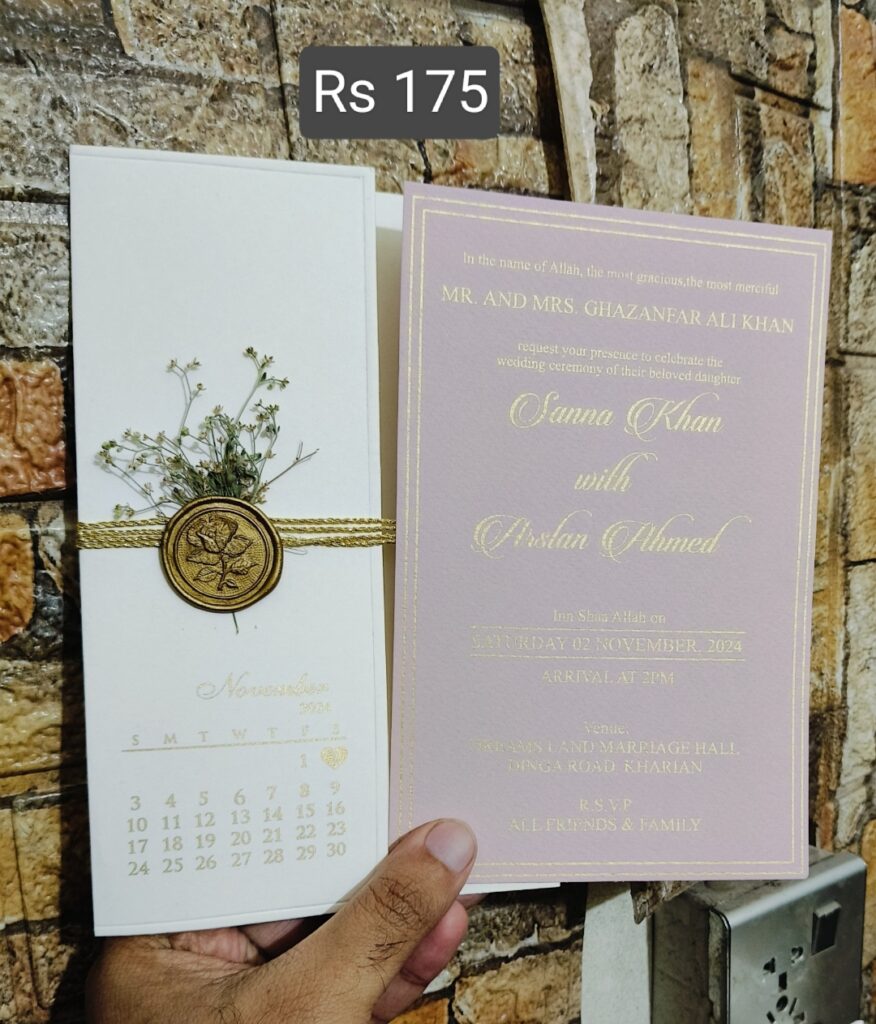 Wedding Cards Lahore | Pakistani Wedding Cards Price | Wedding Cards ...